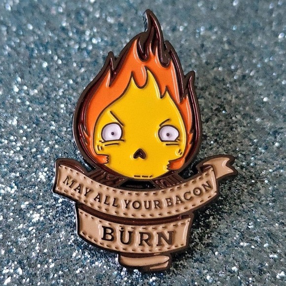 Boutique | Jewelry | 32 Calcifer May All Your Bacon Burn Ribbon Banner ...